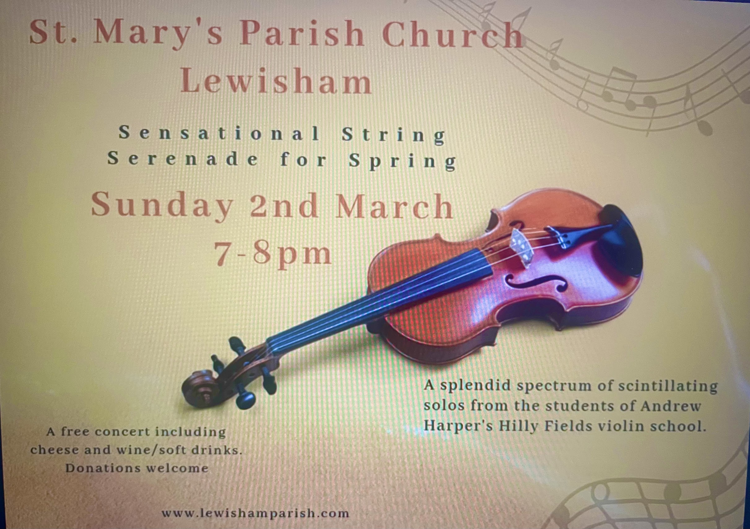 A string serenade for spring at St Mary's parish church - Ladywell Live