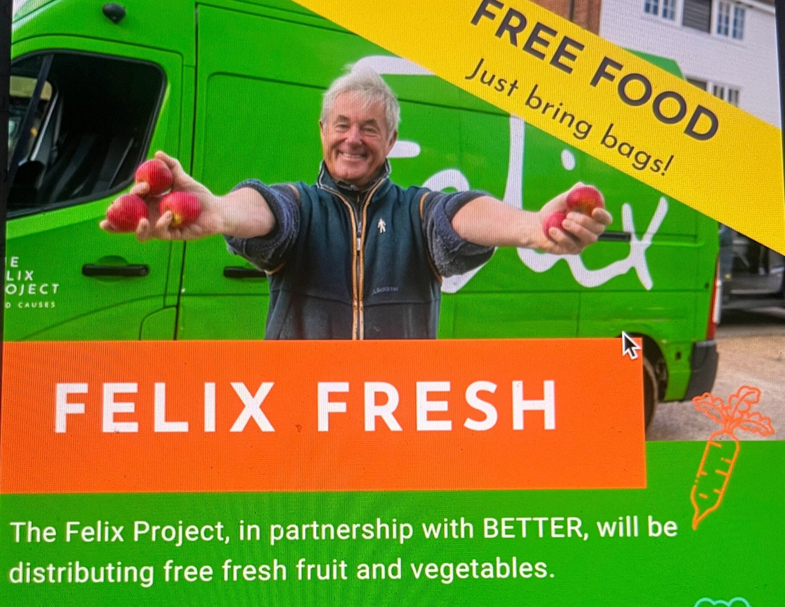 Felix Project teams up with Better to giveaway more fresh fruit and ...
